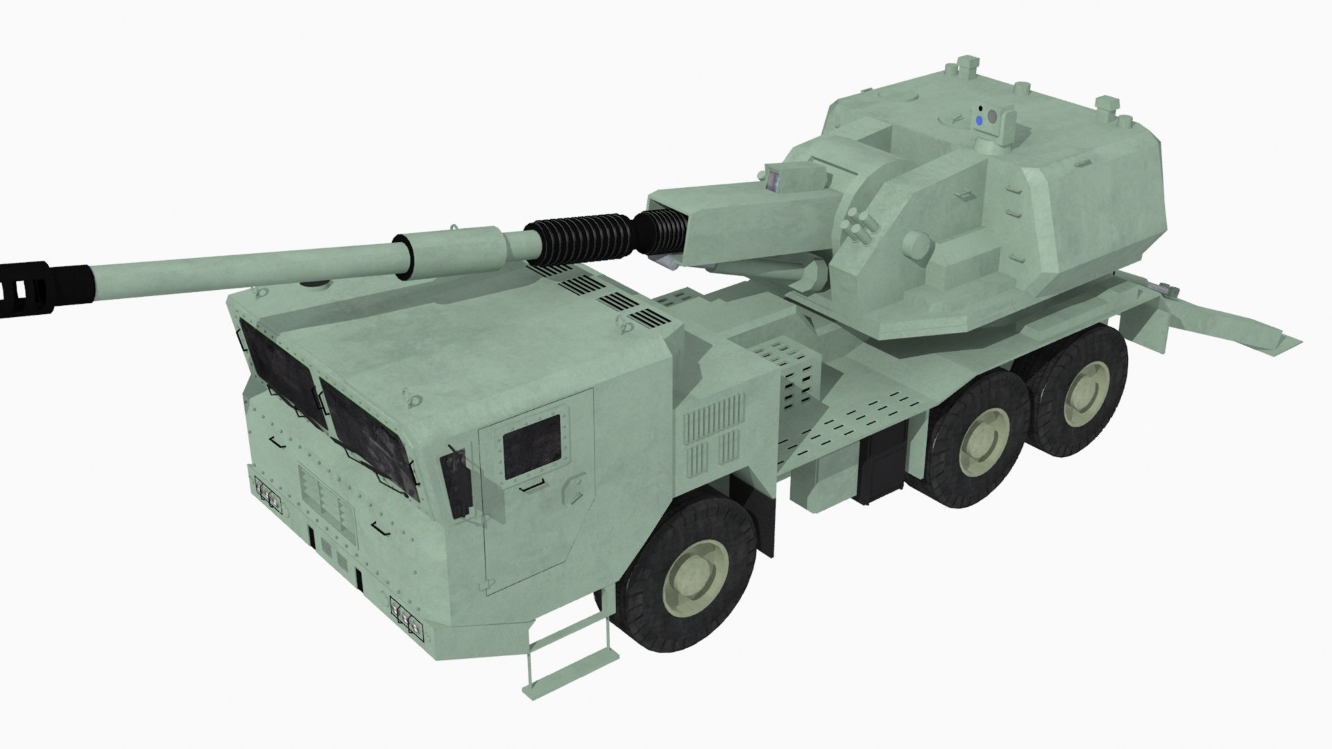 3D Chinese Sh16 Self Propelled Howitzer Model - TurboSquid 2291545
