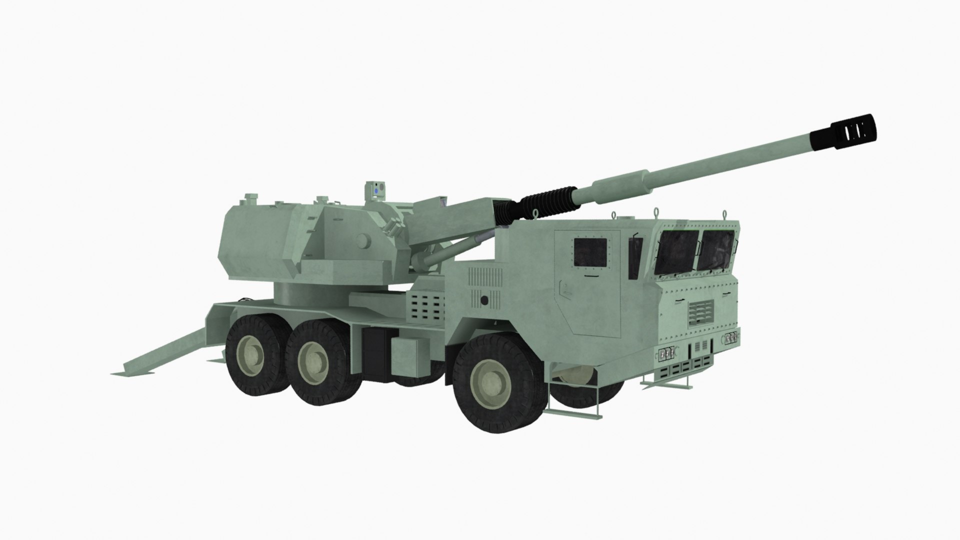 3D Chinese Sh16 Self Propelled Howitzer Model - TurboSquid 2291545