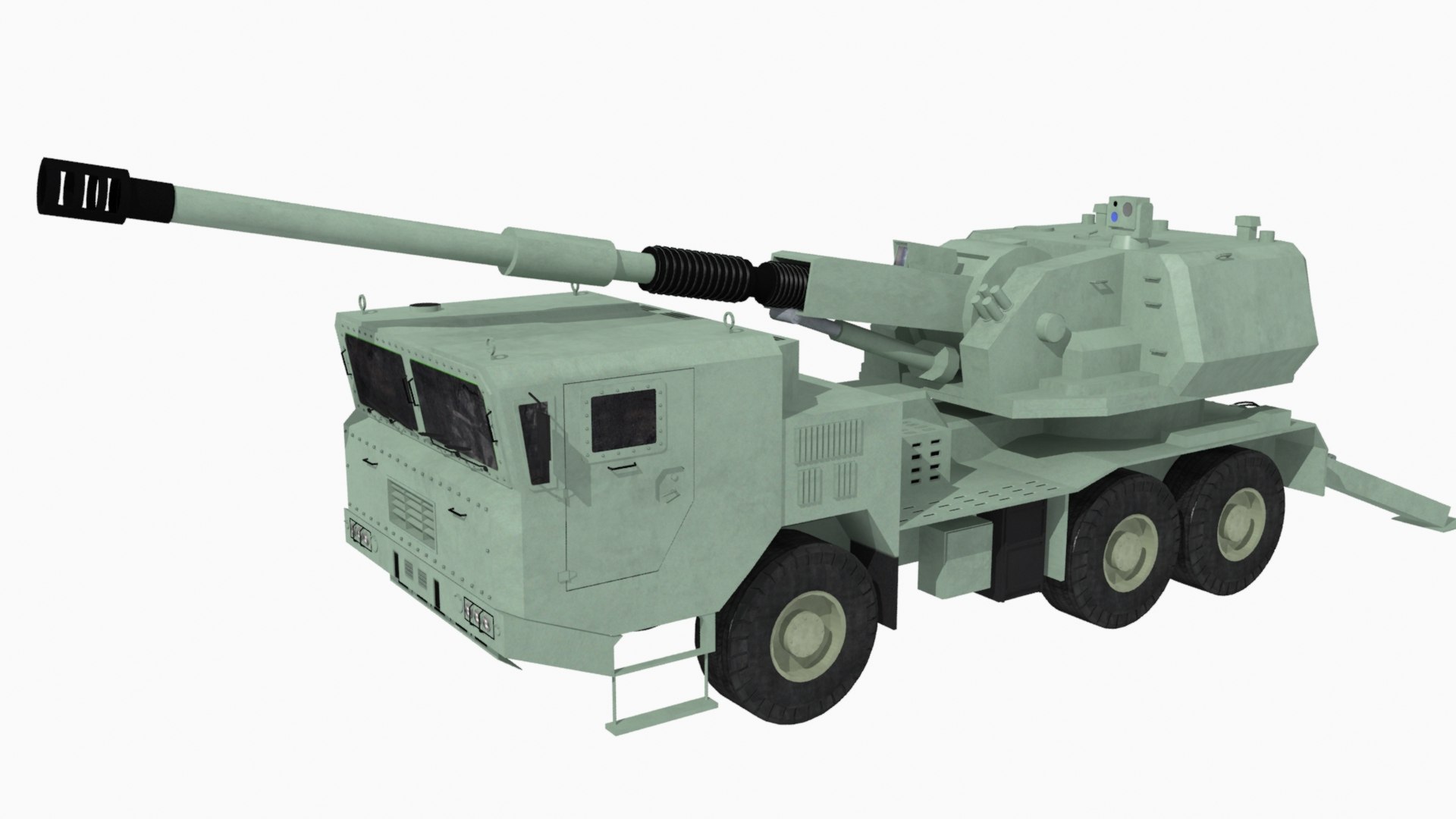 3D Chinese Sh16 Self Propelled Howitzer Model - TurboSquid 2291545