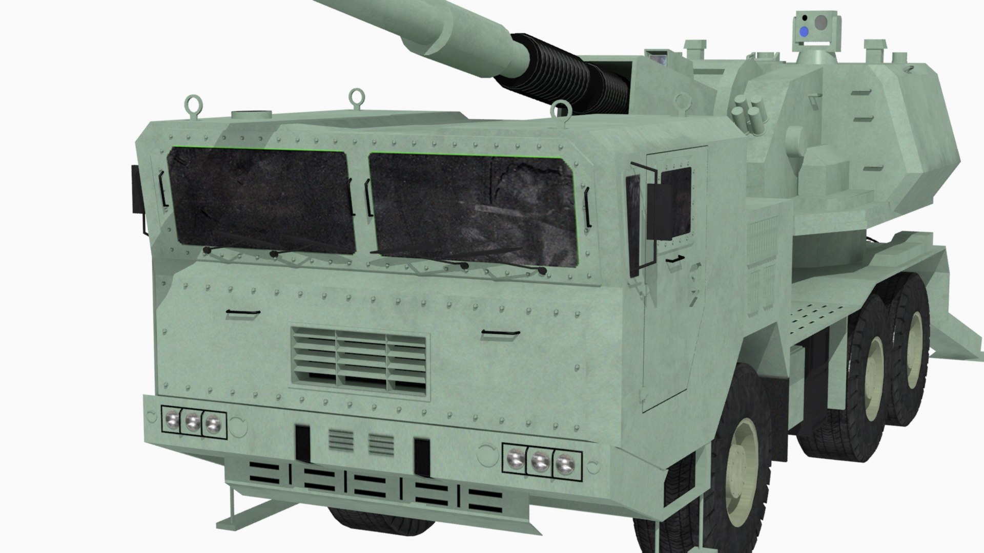 3D Chinese Sh16 Self Propelled Howitzer Model - TurboSquid 2291545