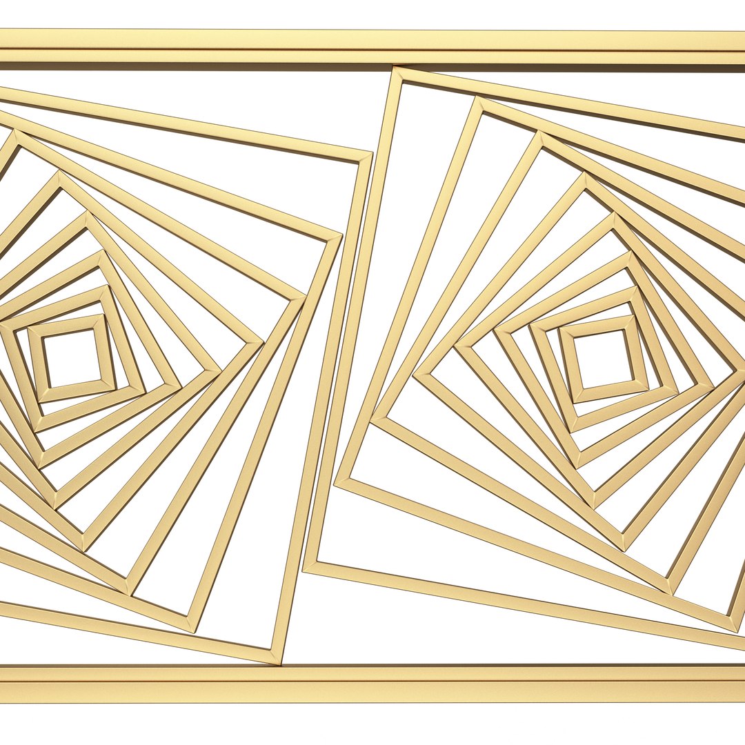 3D Model Frame Forging Iron Railing - TurboSquid 1813427