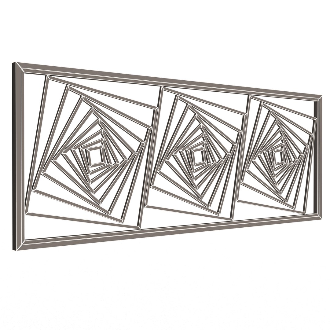 3D Model Frame Forging Iron Railing - TurboSquid 1813427