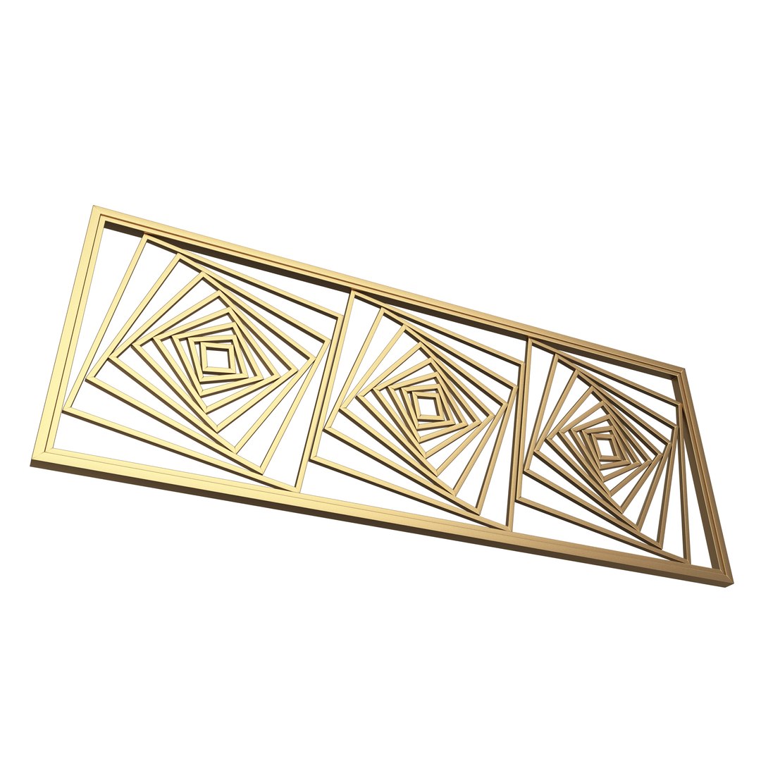 3D Model Frame Forging Iron Railing - TurboSquid 1813427