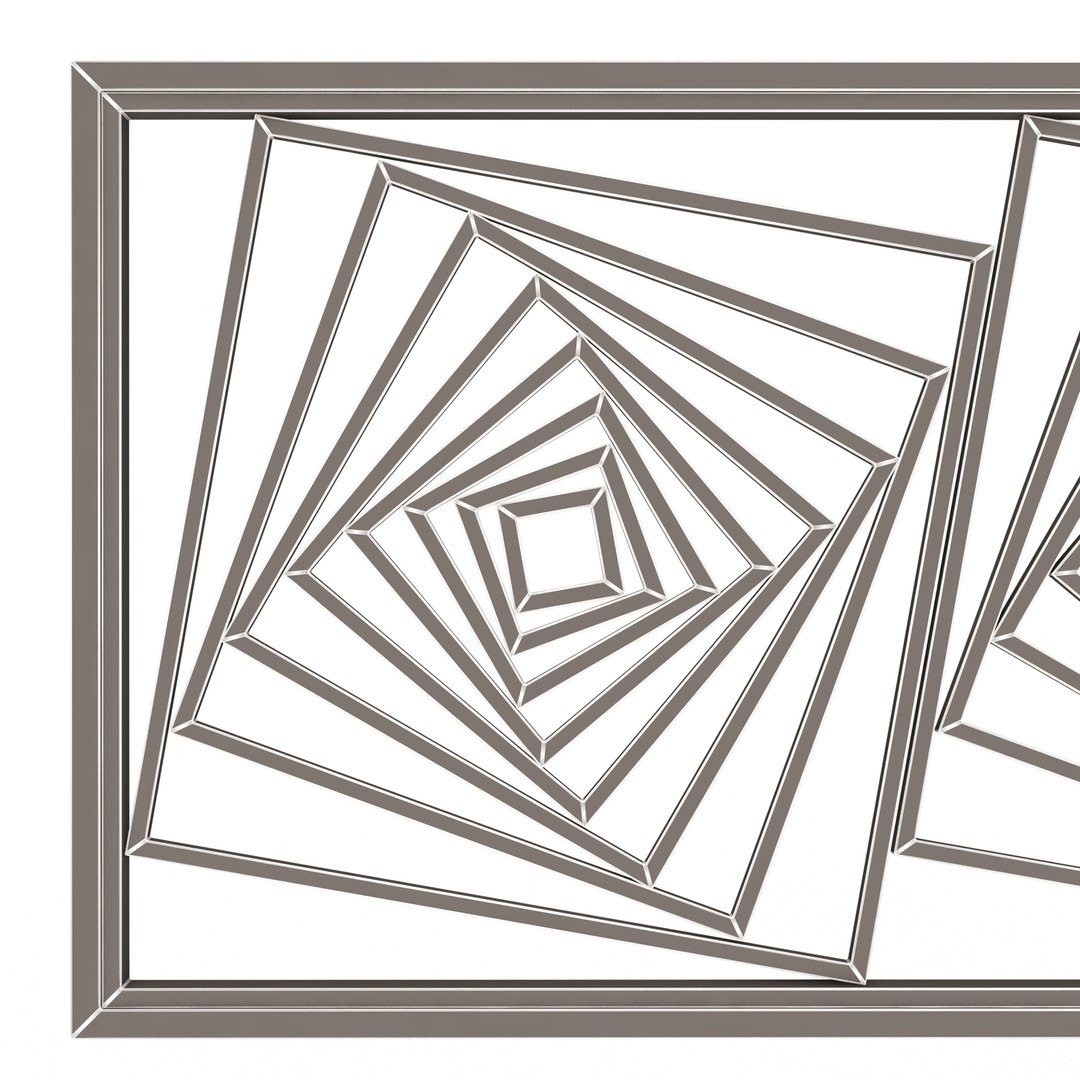 3D Model Frame Forging Iron Railing - TurboSquid 1813427
