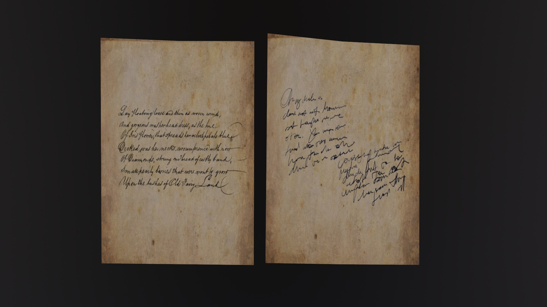 Old Letters model - TurboSquid 2094581