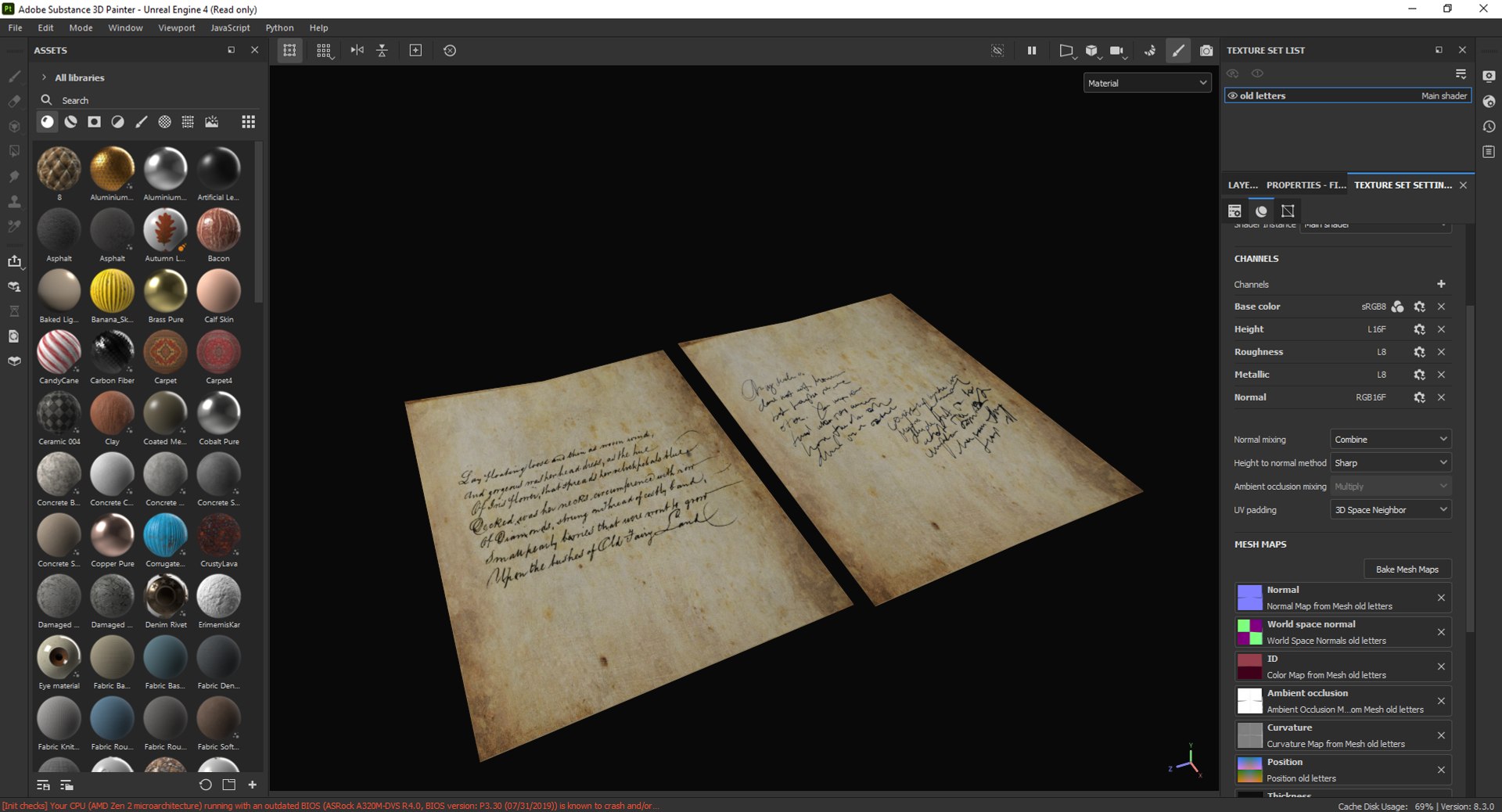 Old Letters model - TurboSquid 2094581