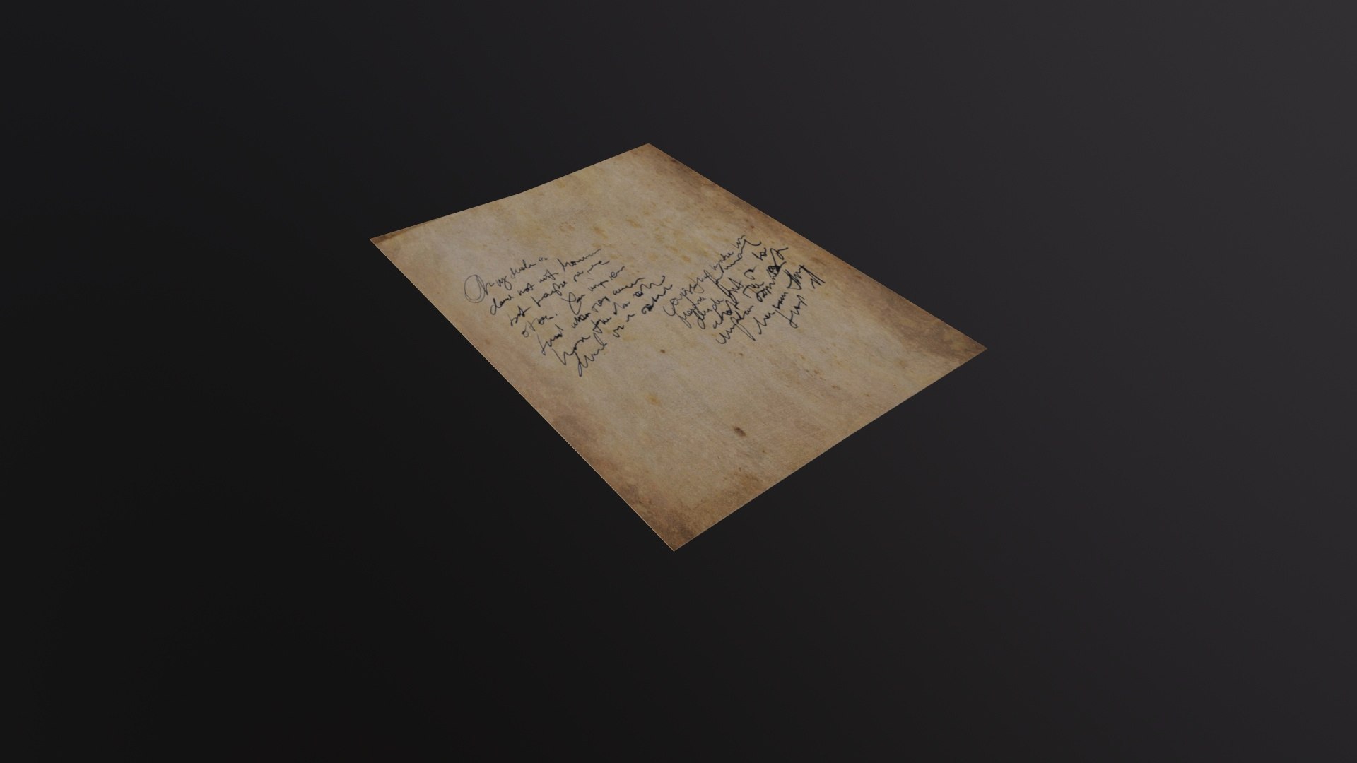 Old Letters model - TurboSquid 2094581