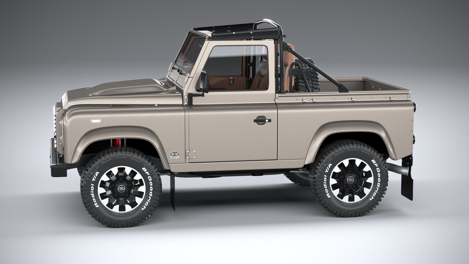 3D Land Rover Defender Classic V8 Soft Top 2025 - TurboSquid 2425582