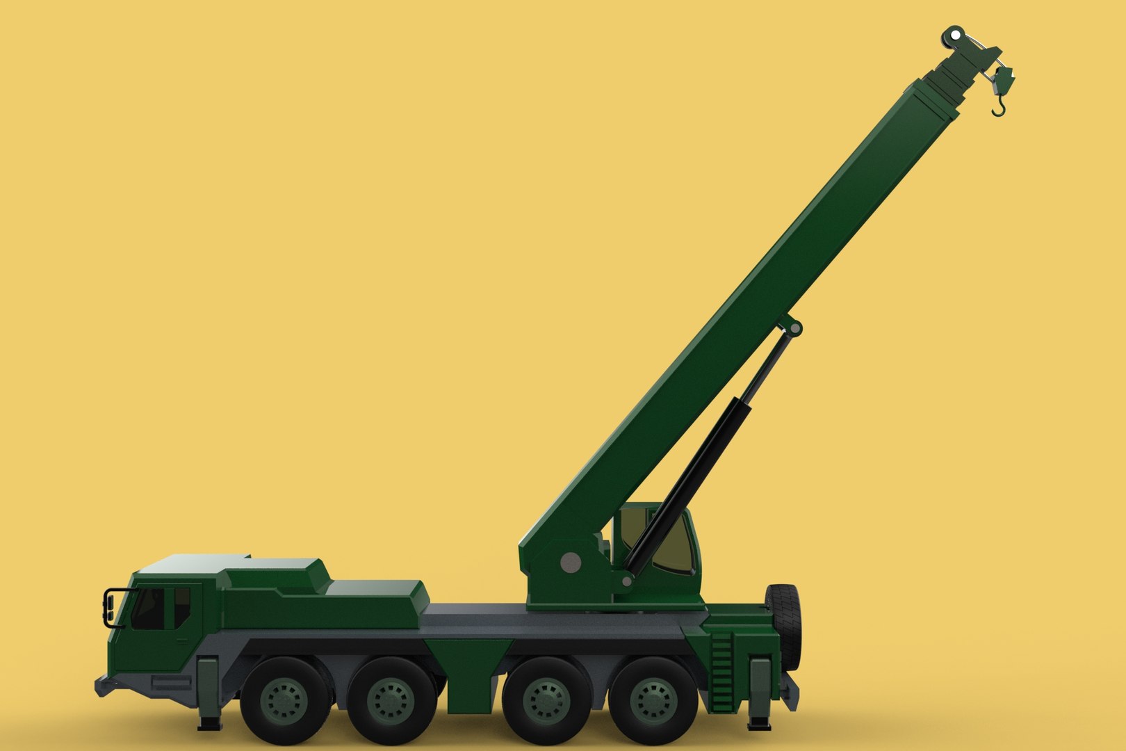 3D ARMY MILITARY RESCUE ARMOURED CRANE WRECKER TRUCK WINCH WINCHES ...