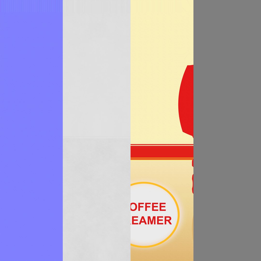 Dry Coffee Creamer Generic Label 3D Model - TurboSquid 1991503
