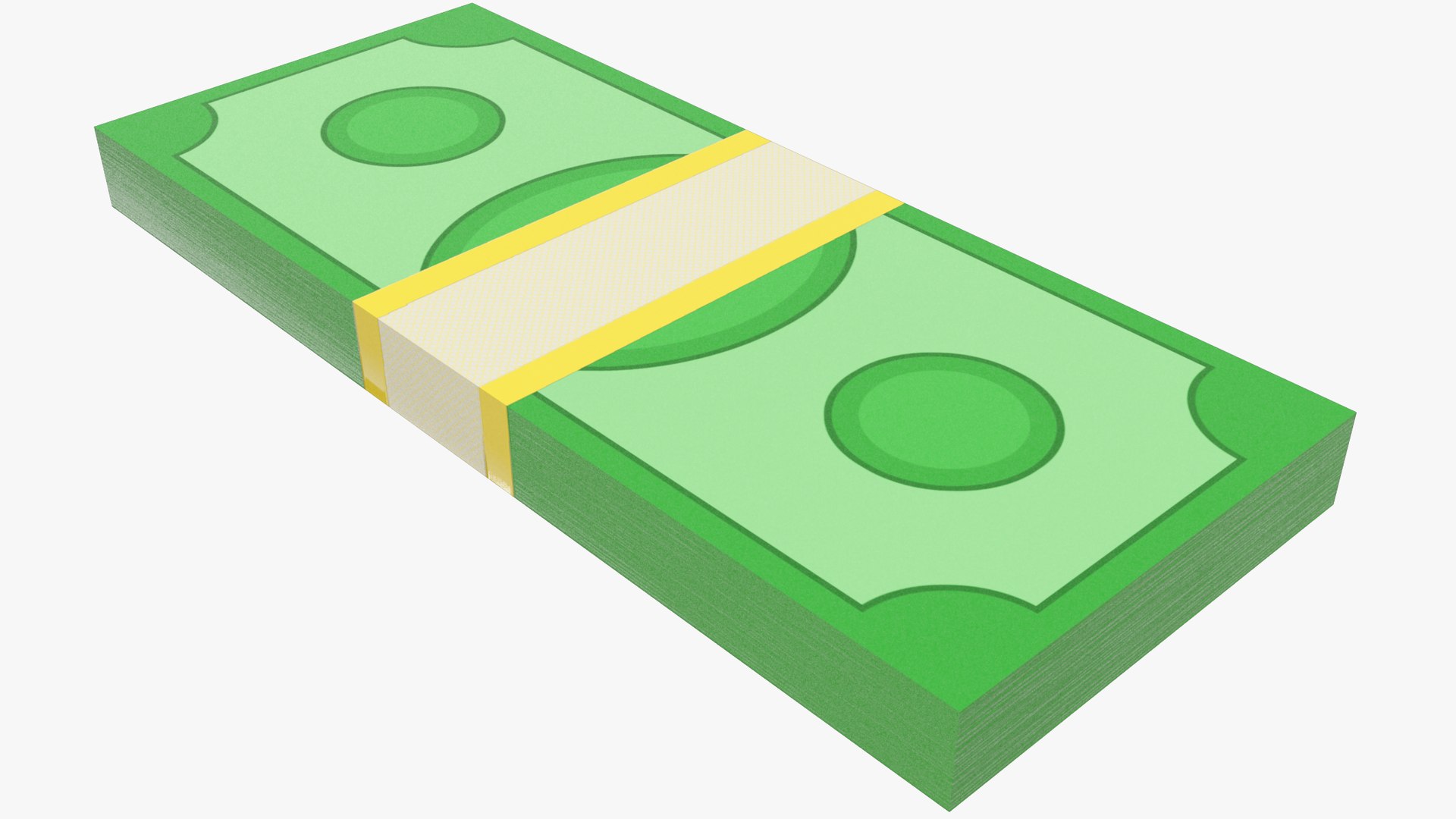 3D Stack Of Cartoon Money Bills Low Poly V1 Model - TurboSquid 2012617