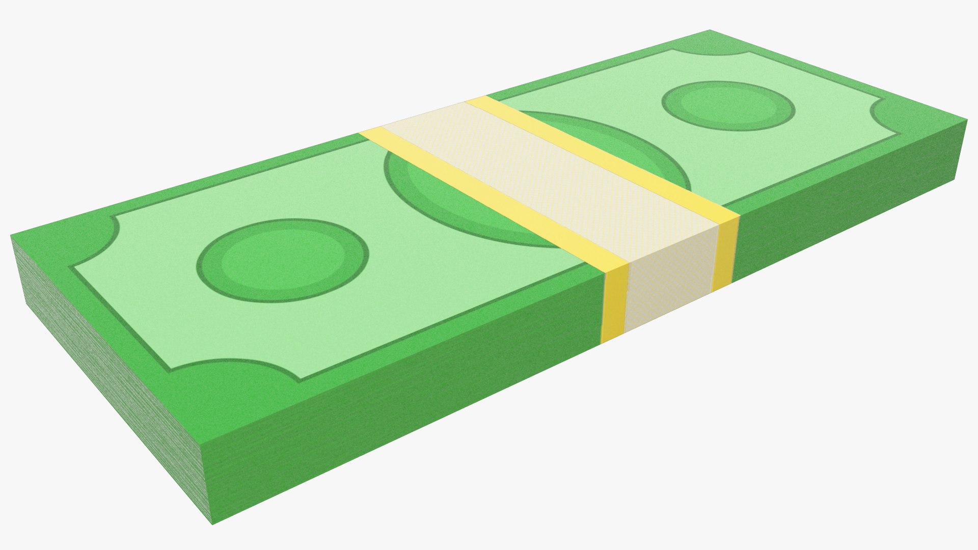 3D Stack Of Cartoon Money Bills Low Poly V1 Model - TurboSquid 2012617