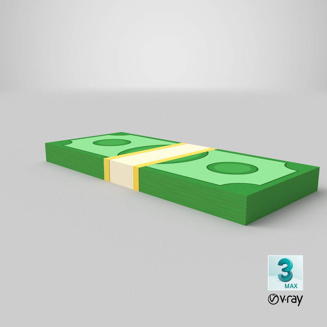 3D Stack Of Cartoon Money Bills Low Poly V1 Model - TurboSquid 2012617