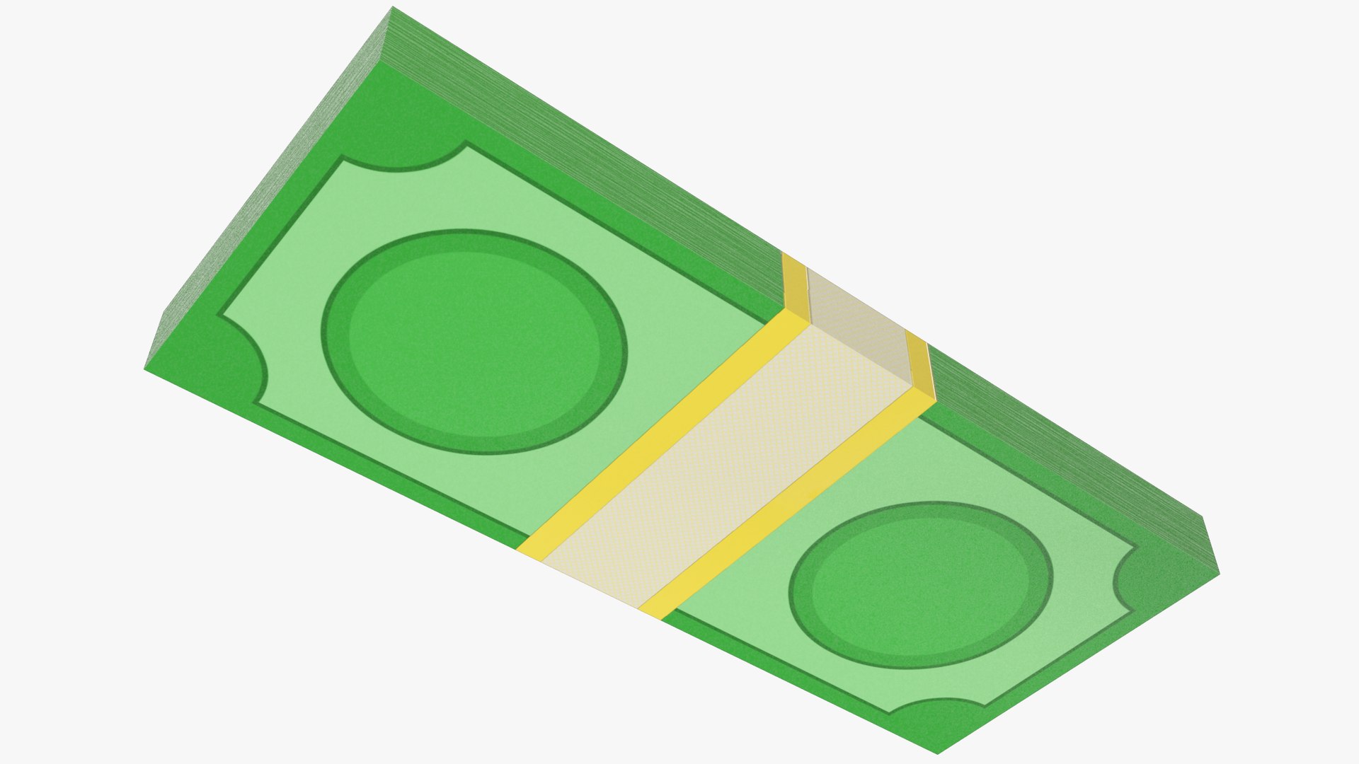 3D Stack Of Cartoon Money Bills Low Poly V1 Model - TurboSquid 2012617