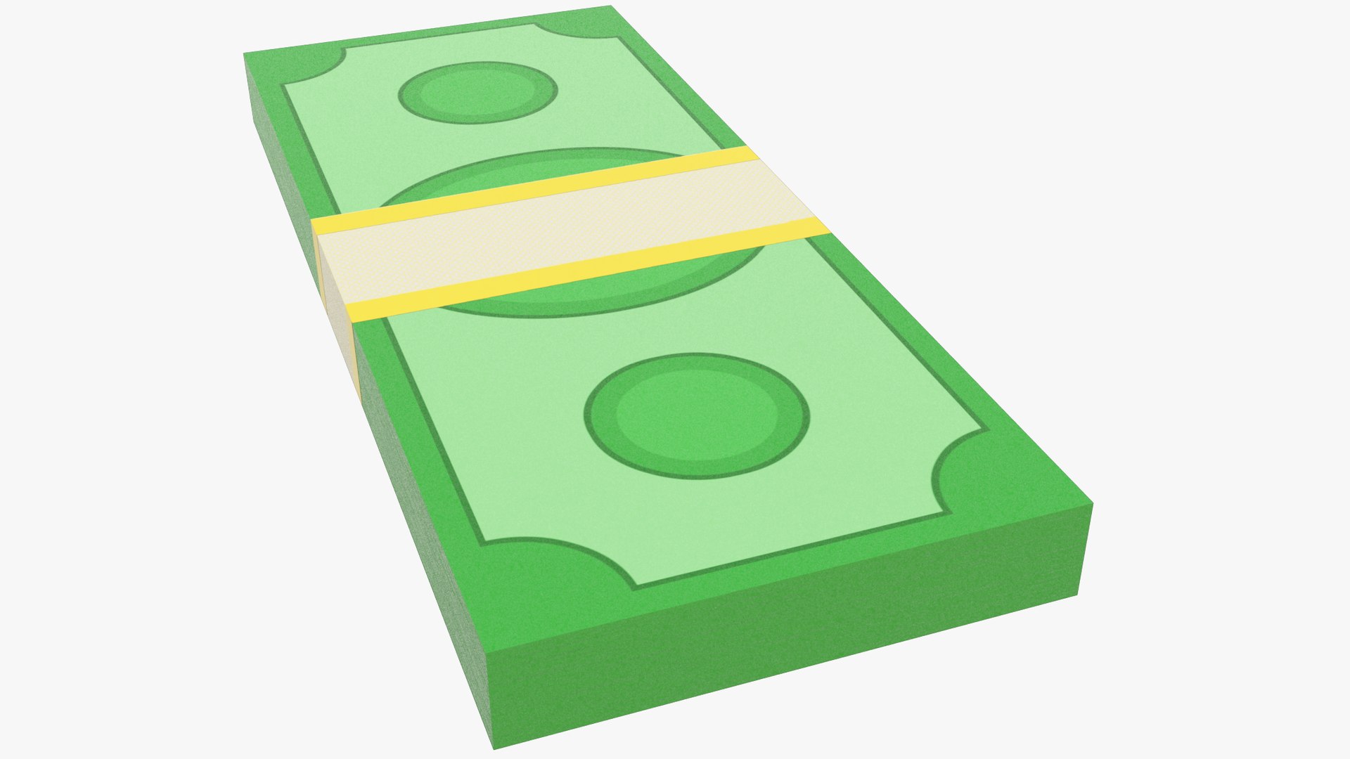 3D Stack Of Cartoon Money Bills Low Poly V1 Model - TurboSquid 2012617