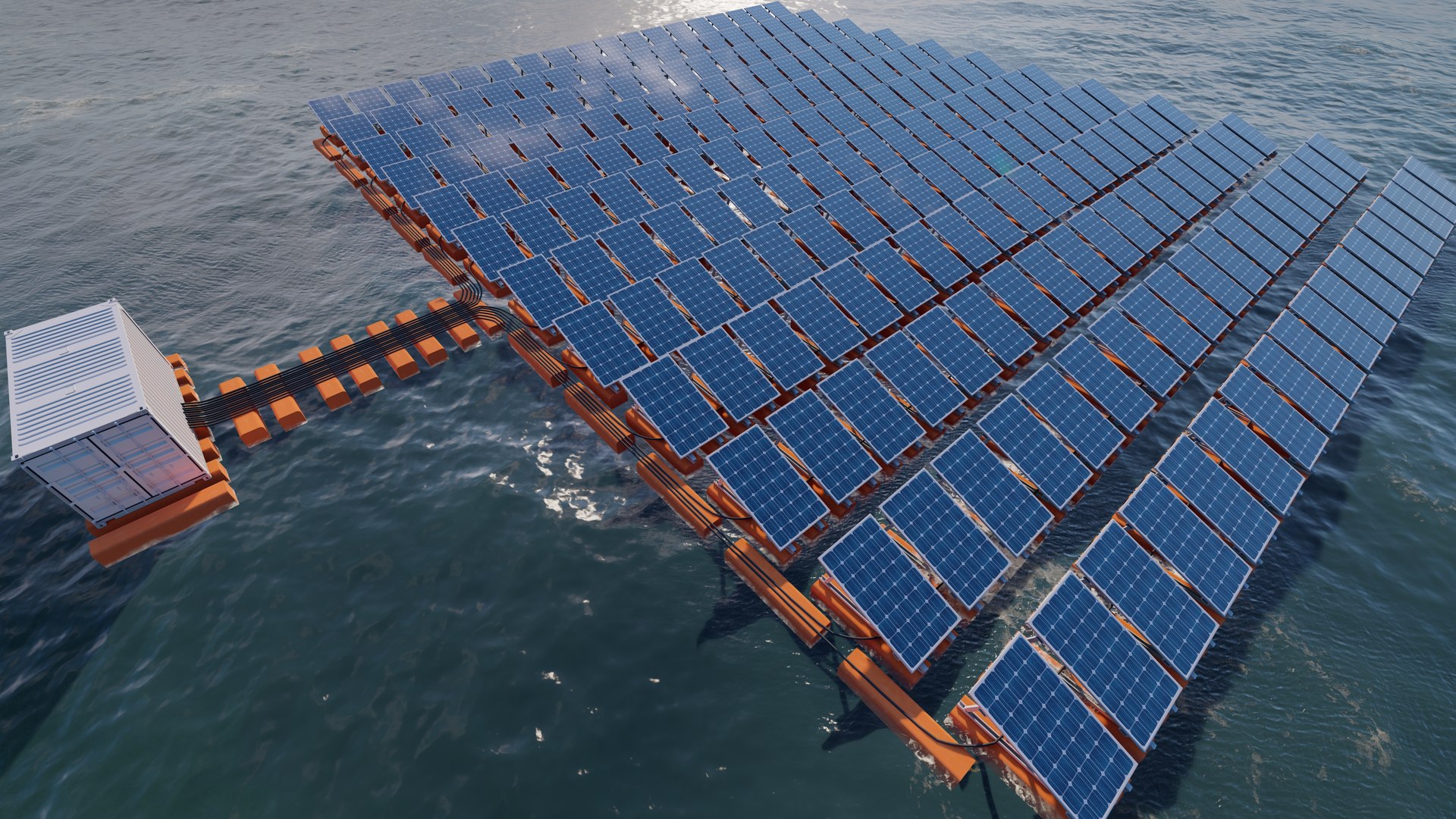 Floating Solar Panels 3D Model - TurboSquid 1864600