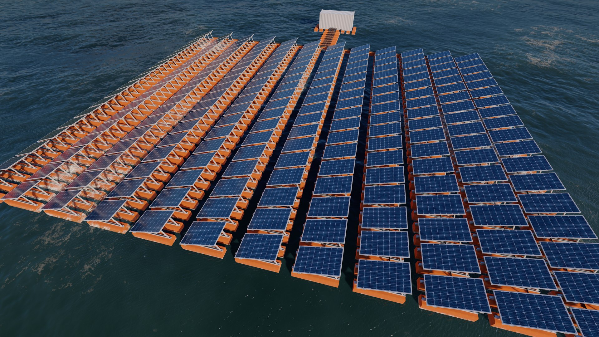 Floating Solar Panels 3D Model - TurboSquid 1864600