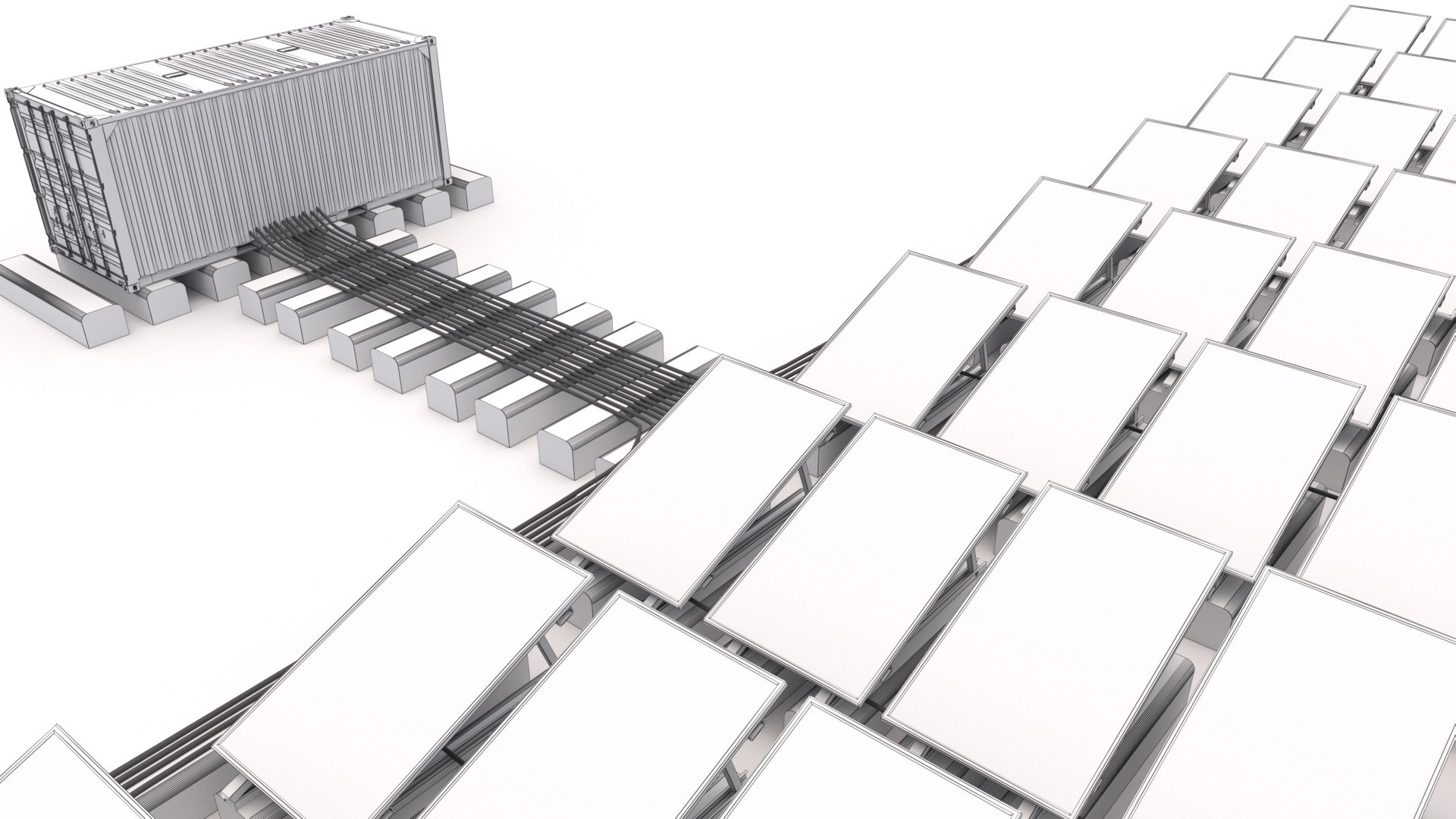 Floating Solar Panels 3D Model - TurboSquid 1864600