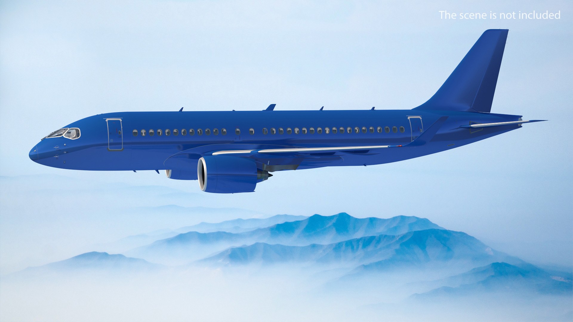 Airbus a220 100 interior 3D model - TurboSquid 1602764