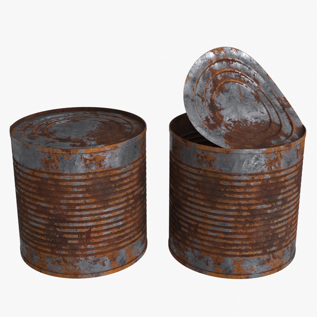 3D Tin Can V4 Rust - TurboSquid 2252701