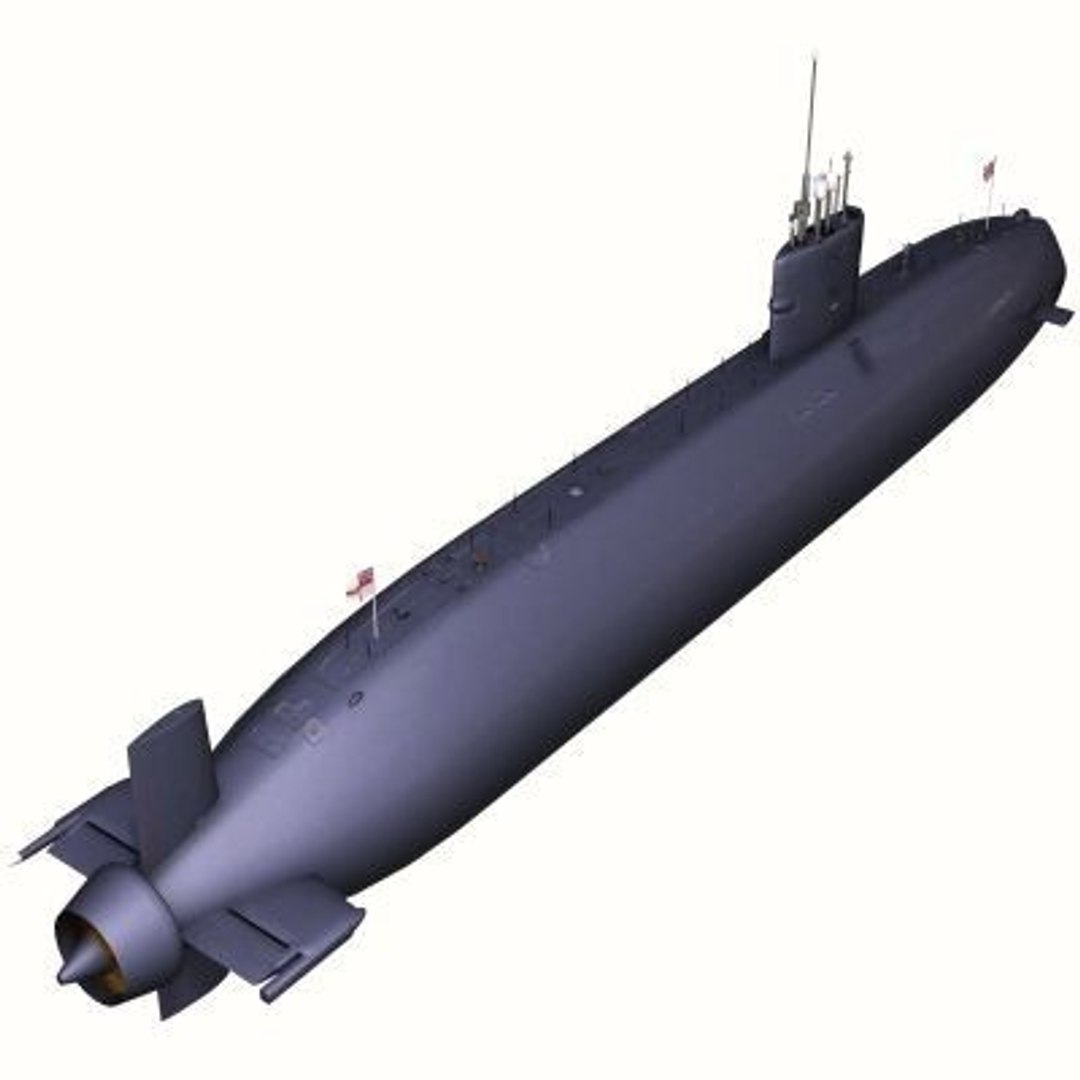 3d Model Trafalgar Class Submarine