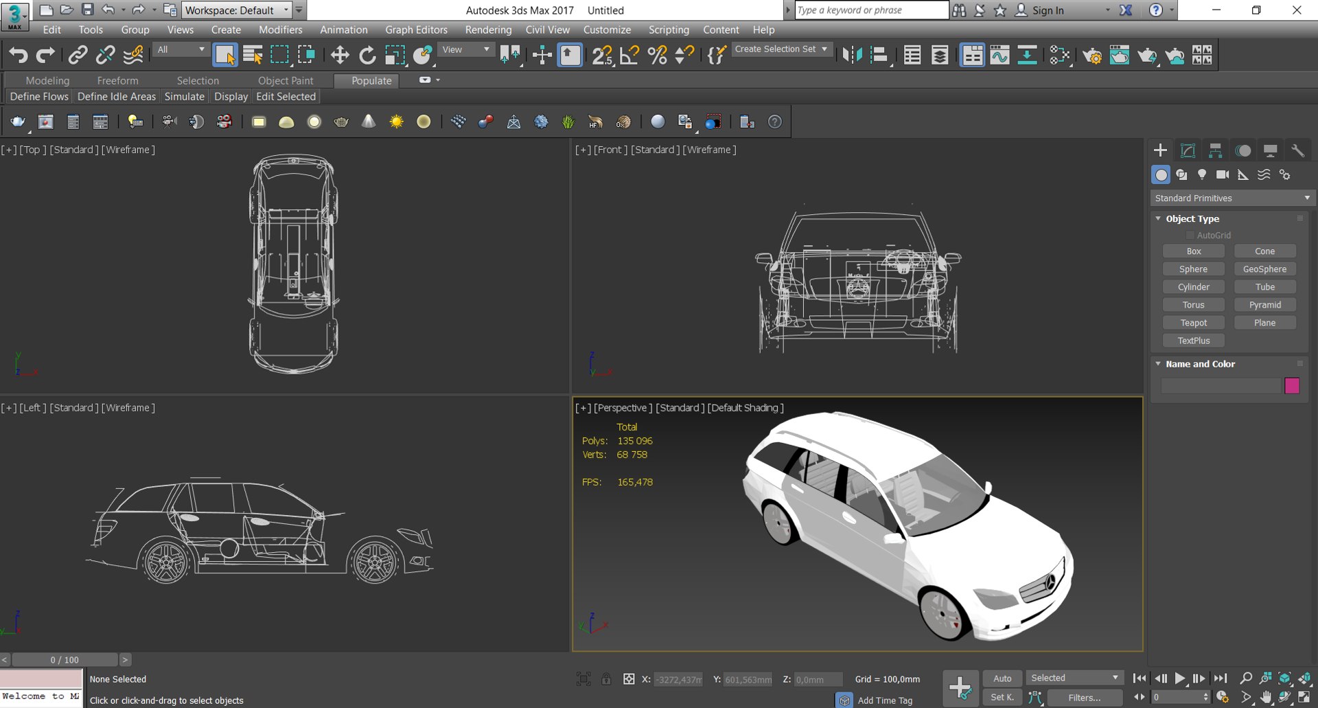 3D Mercedes-class-c - TurboSquid 2117621