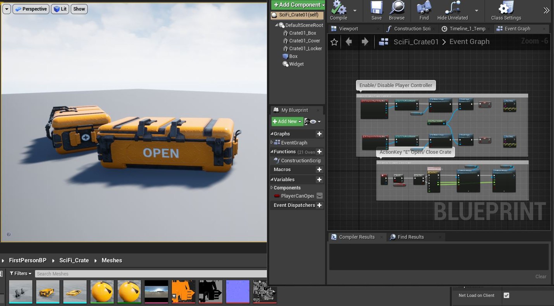 3D Sci-Fi Crate With Unreal Engine BP Model - TurboSquid 1852033