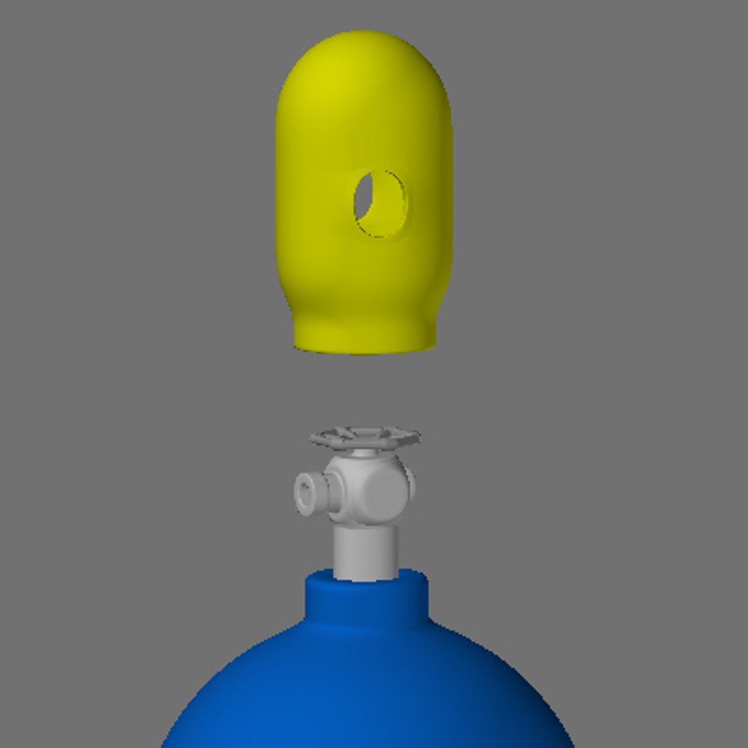 acetylene tank 3d model