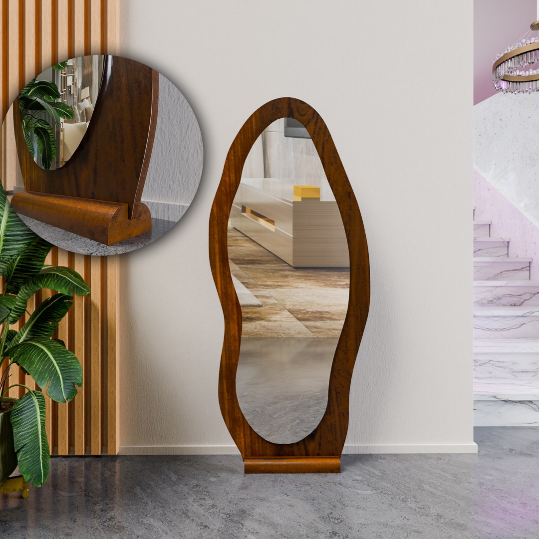 Modern Irregular Full Length Mirror Model - TurboSquid 2341677