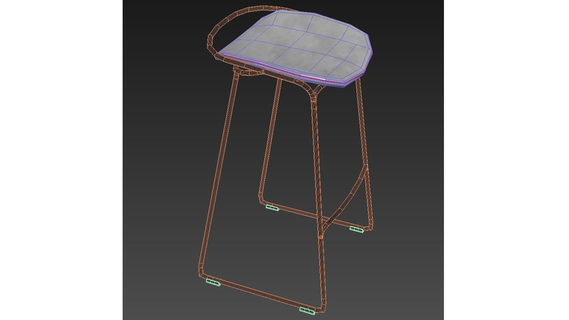 Prostoria Monk barstool model - TurboSquid 1892869