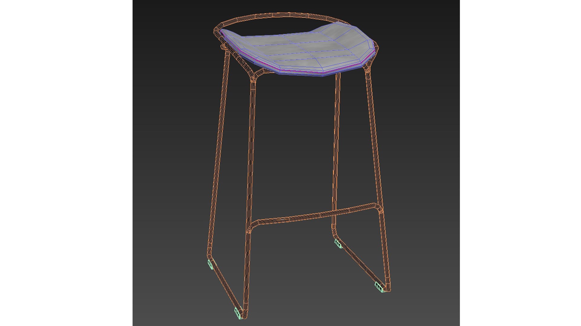 Prostoria Monk barstool model - TurboSquid 1892869