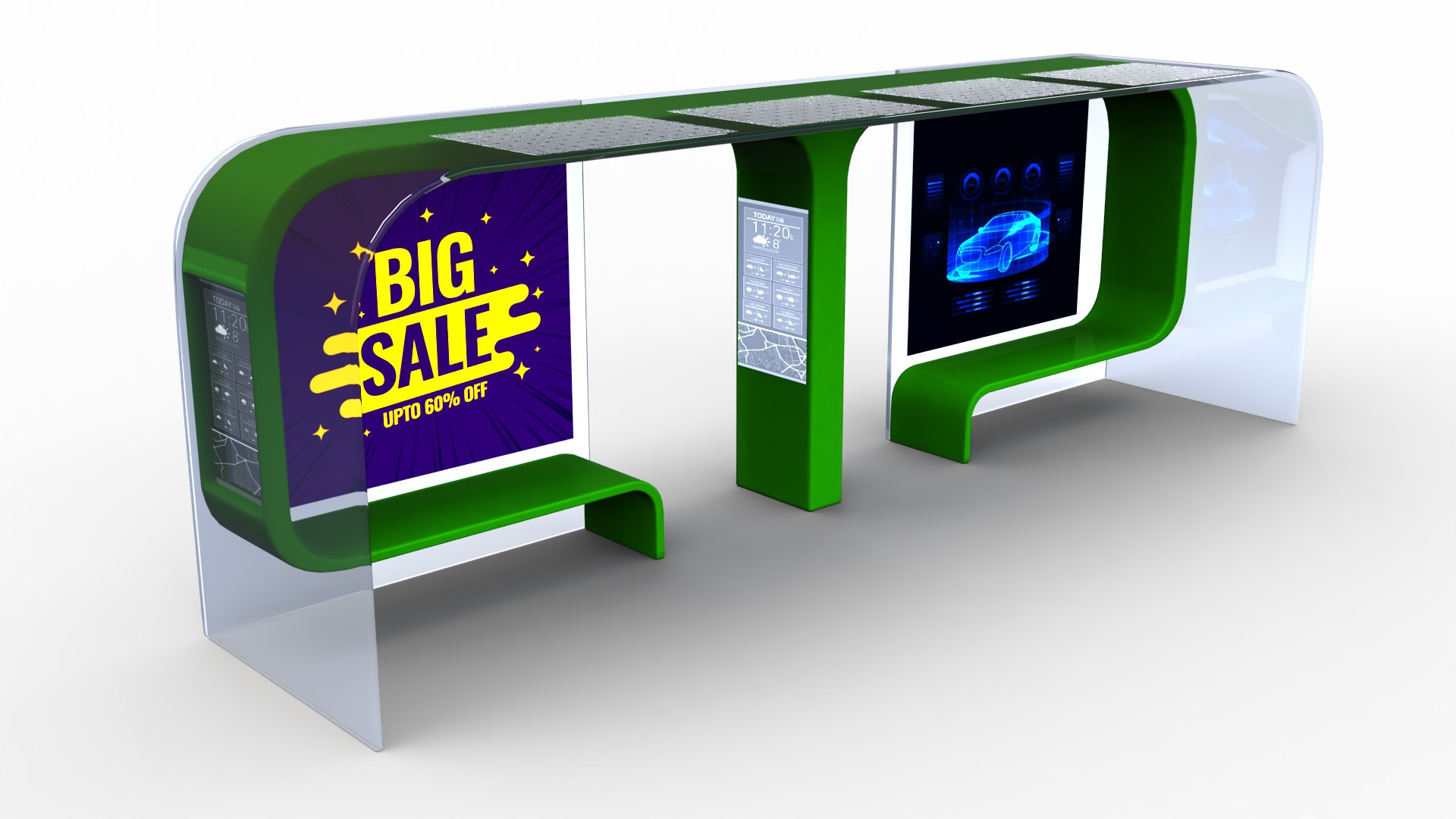 Bus Stop model - TurboSquid 1854475