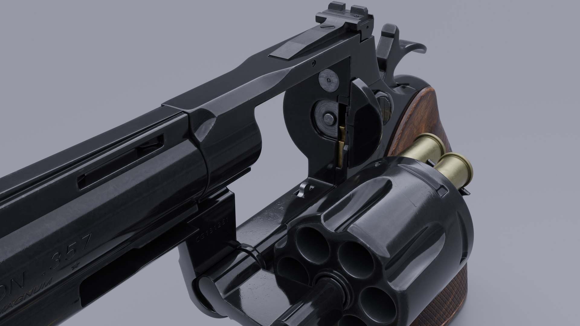 3D Colt Python 357 6 Inch Black - TurboSquid 2035840