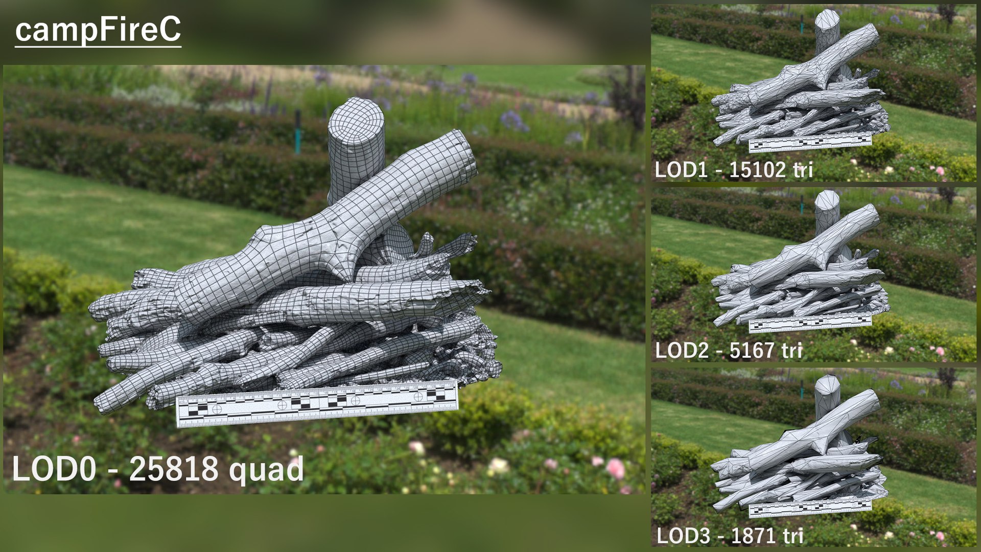 3D Campfire Scan - TurboSquid 2229453