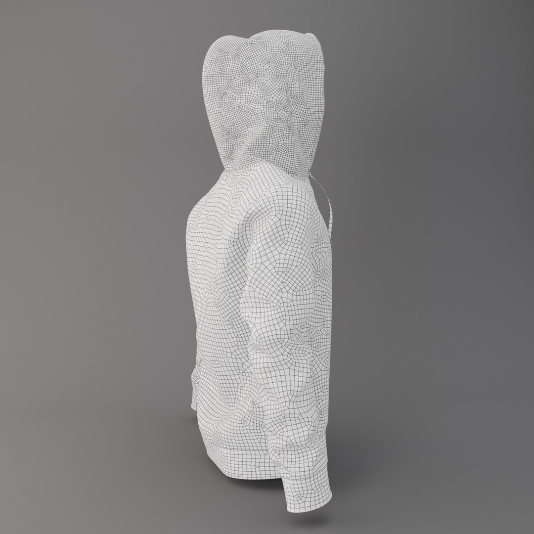 3D Model Hood Hoodie - TurboSquid 1231341