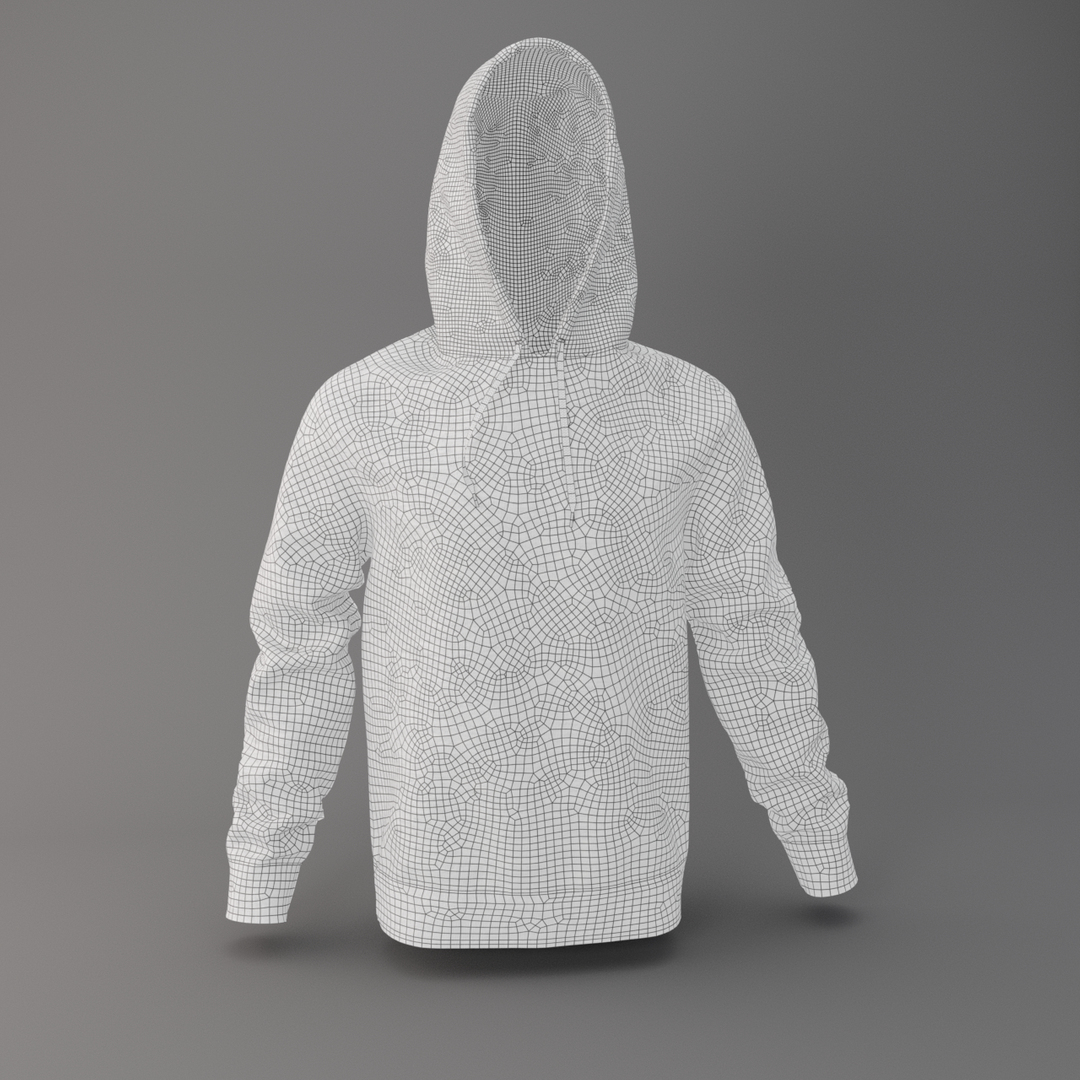 3D Model Hood Hoodie - TurboSquid 1231341