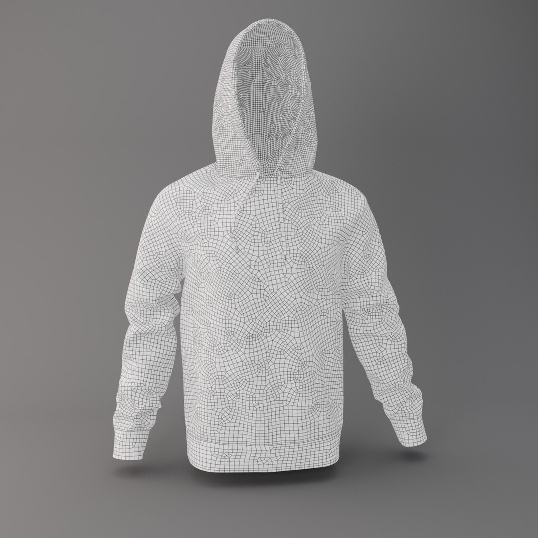 3D Model Hood Hoodie - TurboSquid 1231341
