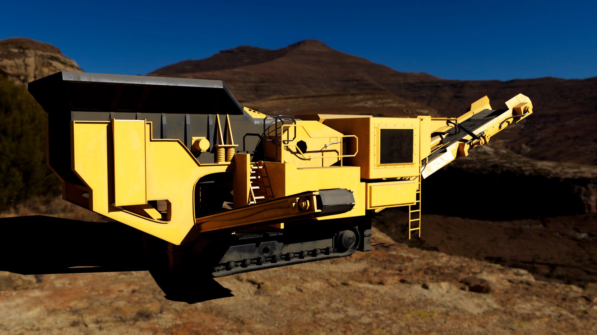 Stone Crusher 3D Model - TurboSquid 2081570