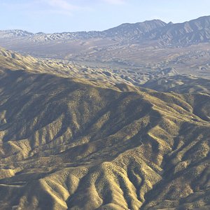 3d max large scale utah terrain