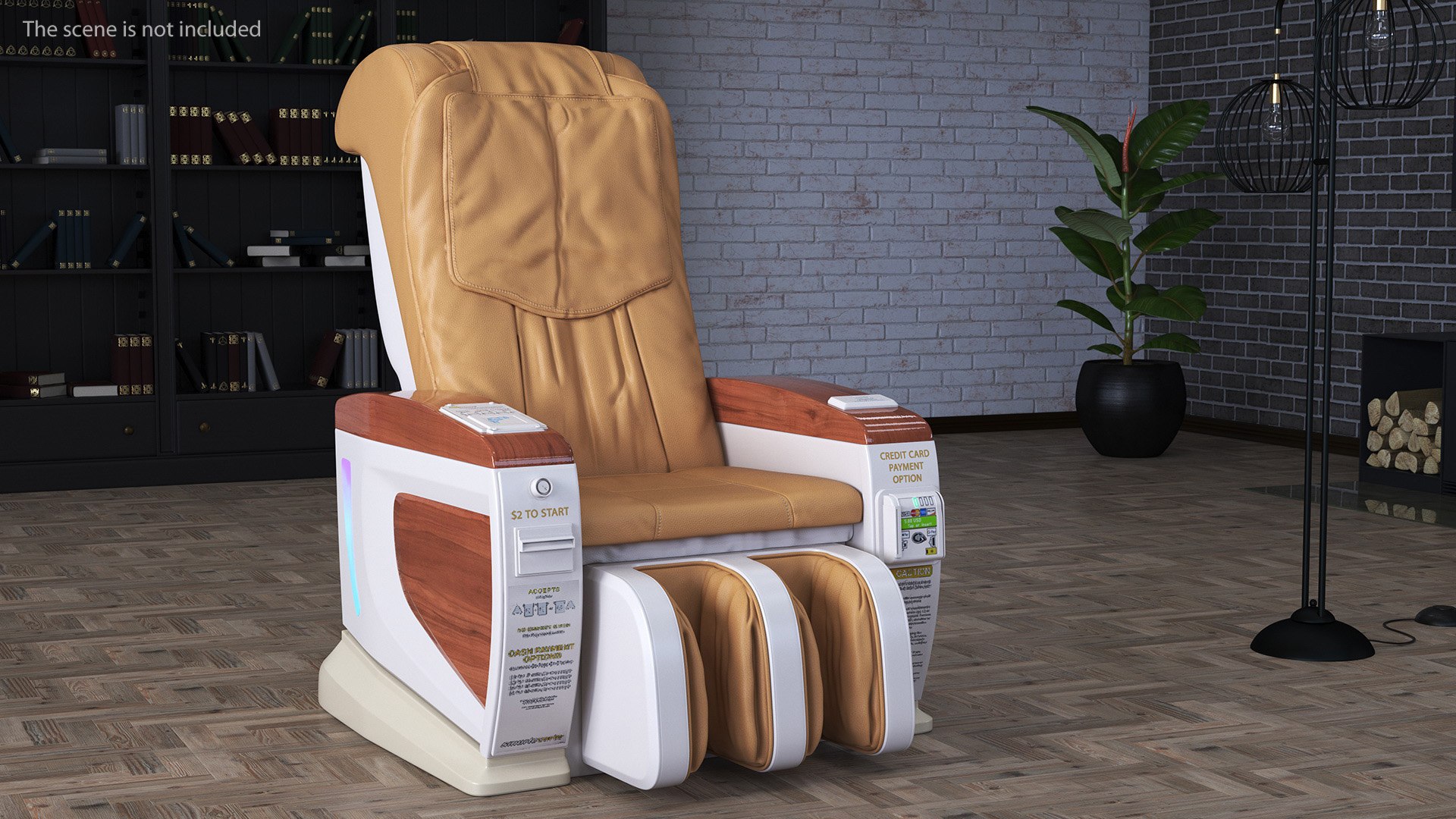 Massage Vending Chair Beige 3D Model - TurboSquid 2174270