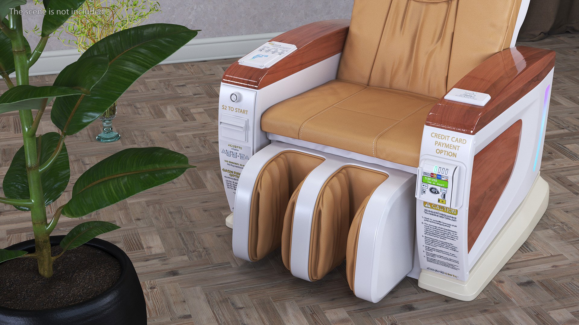 Massage Vending Chair Beige 3D model - TurboSquid 2174270
