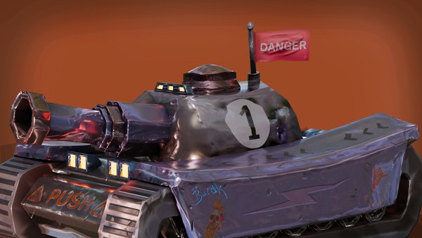 Stylized tank 3D model - TurboSquid 1560791