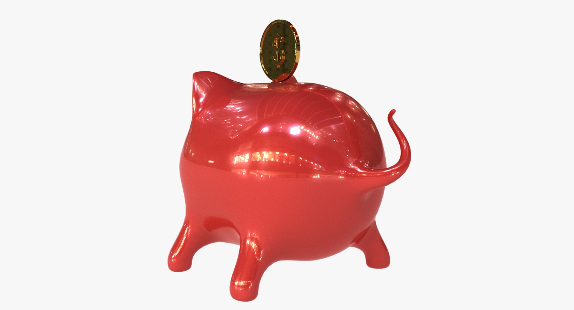 3d Pig Coin Bank