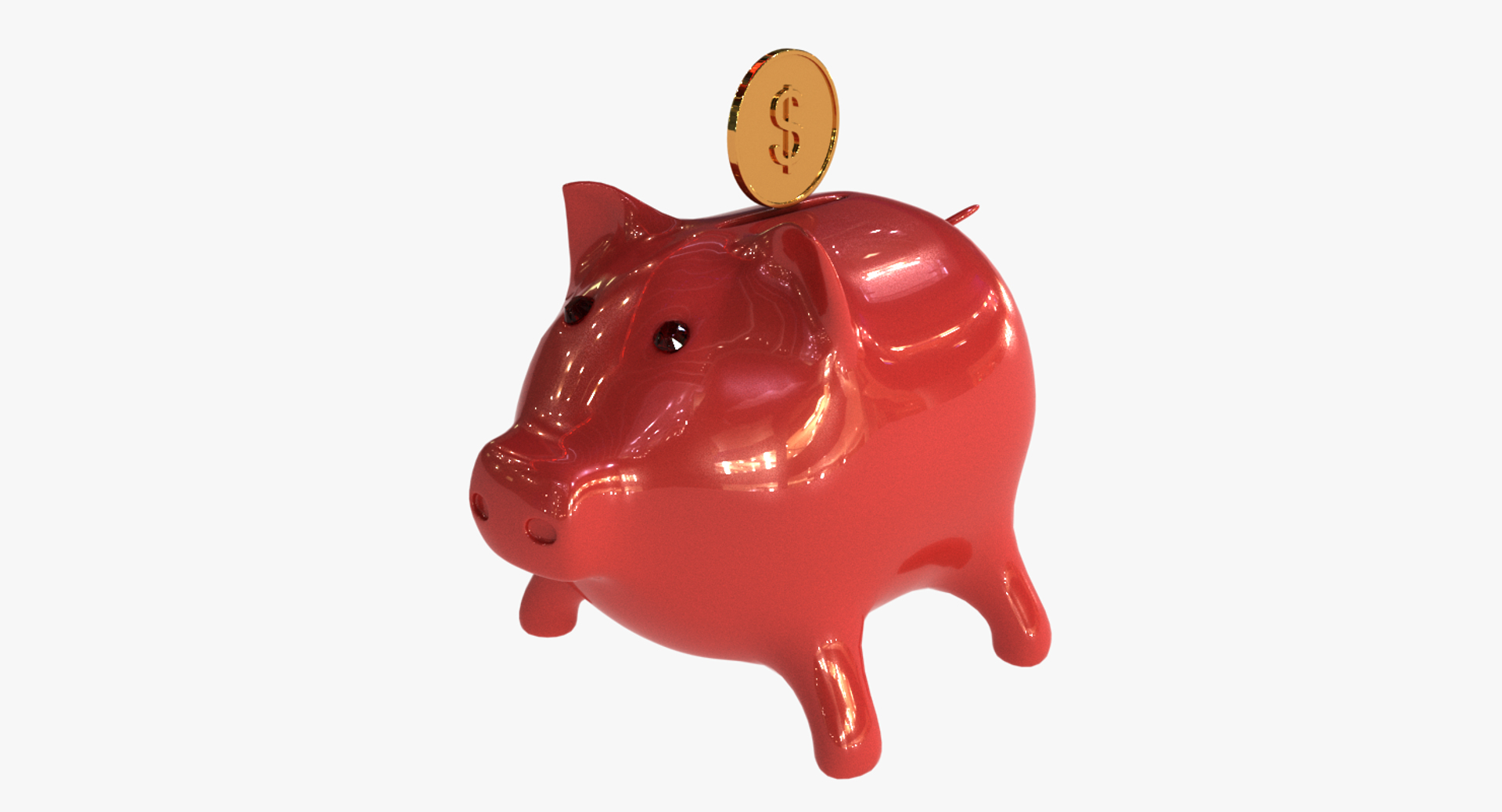 3d Pig Coin Bank