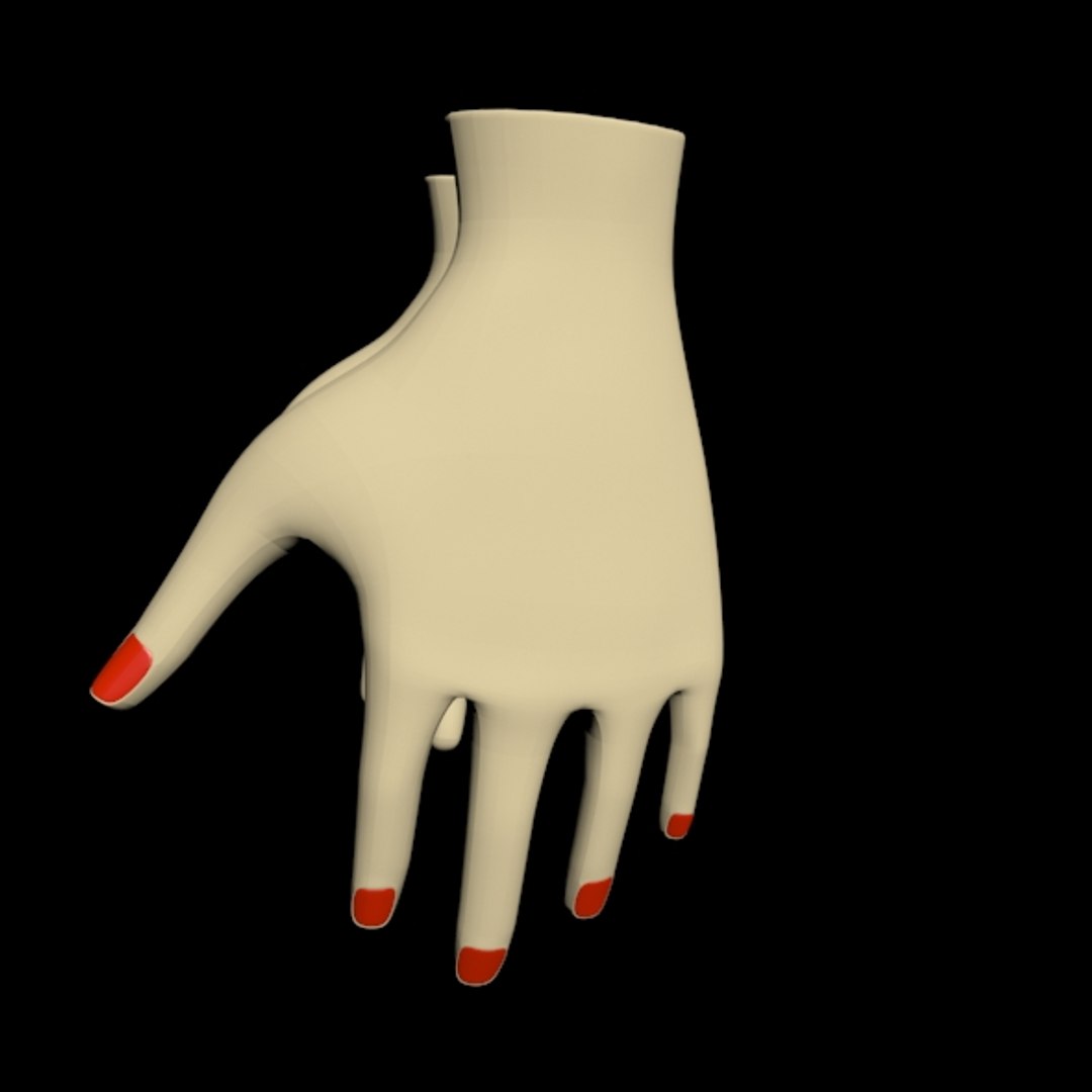 3D female hands 01 model - TurboSquid 1561697