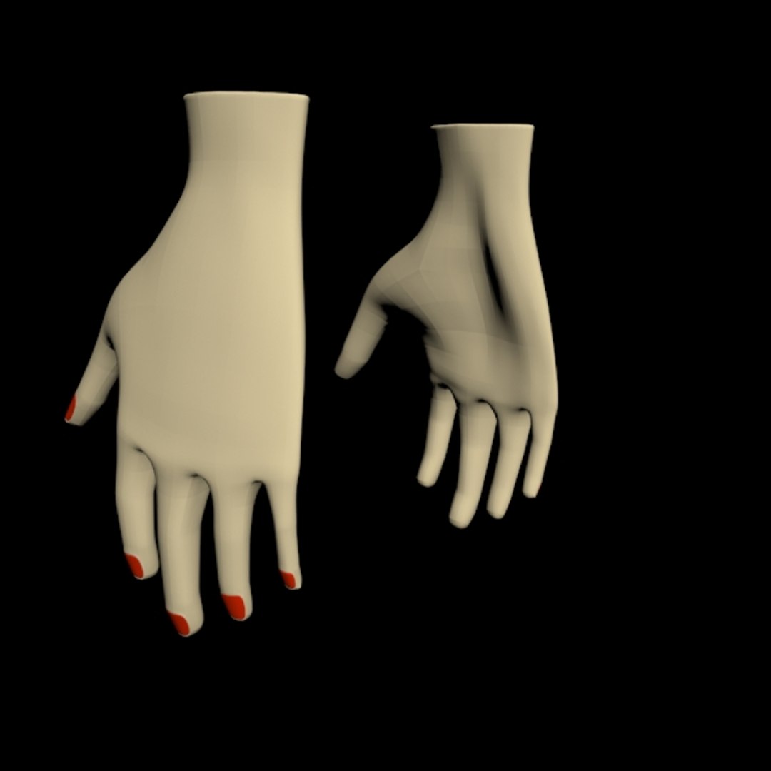 3D female hands 01 model - TurboSquid 1561697