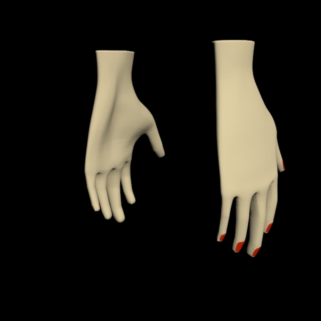3D female hands 01 model - TurboSquid 1561697