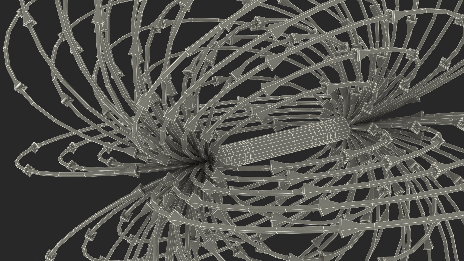 3D Model Magnetic Field Cylinder - TurboSquid 1700188