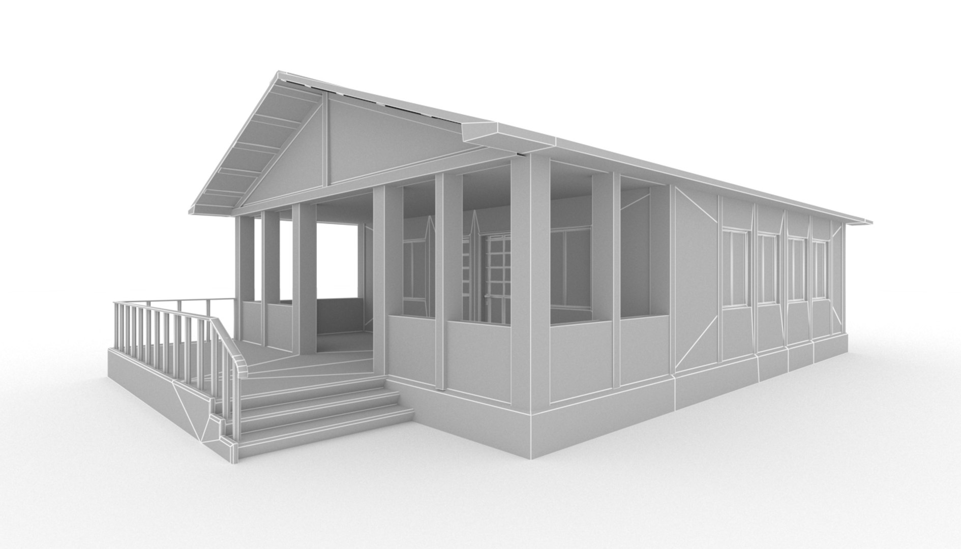 Russian Hut Building 3D Model - TurboSquid 1432469