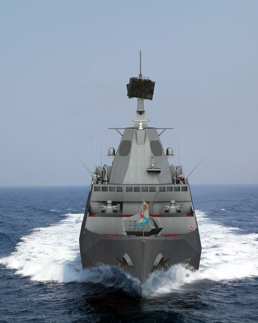 Russian Navy Destroyer Project 1157 3d Model